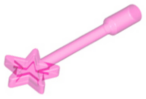LEGO 6124 TRANS DARK PINK Minifigure, Utensil Magic Wand | eBay