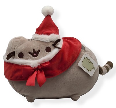 NEW Tags Gund PUSHEEN Santa Outfit Christmas Plush 10" Stuffed Cat 2015 ...