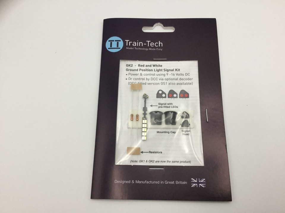 Train-Tech GK2 OO Gauge Red/White Ground Light Signal Kit | eBay