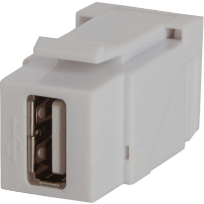 PS0795 Right angle USB 2.0 Socket Keystone Insert White | eBay Australia