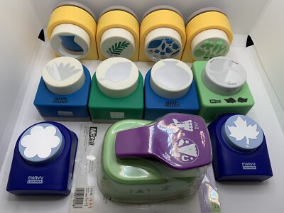 Large Sized Paper Punches w/Various Shapes Foliage, Angel Wings, Etc 11 ...