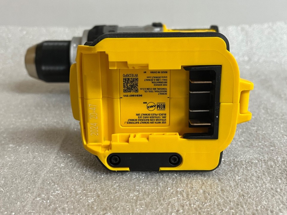NEW 2025 DeWalt 20V XR DCD1007B 1/2" HIGH TORQUE Hammer Drill No Handle ...