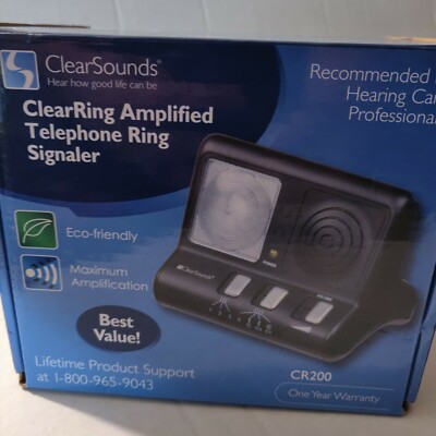 Clearsounds CR200 Clear Ring Loud Amplifier Ring Signaler System NEW ...