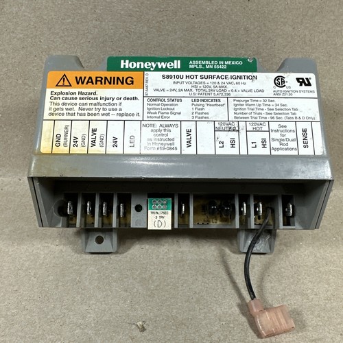 S8910U 1000 Honeywell Hot Surface Ignition Control Module. (D140 | eBay