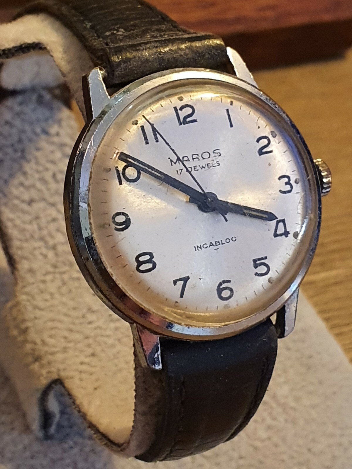 Vintage Maros 726 17 jewel mechanical wrist watch analog incabloc ...