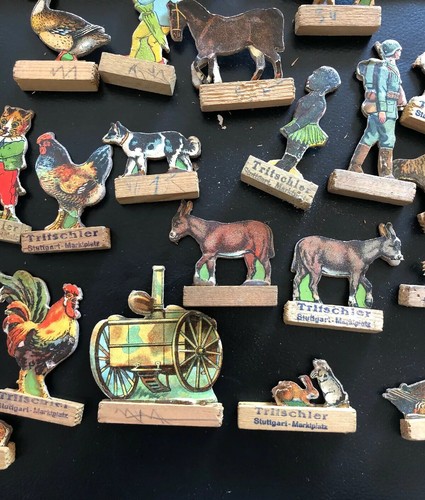 Konvolut Aufstellfiguren Pappe Tritschler Stuttgart Sammlerfiguren ...