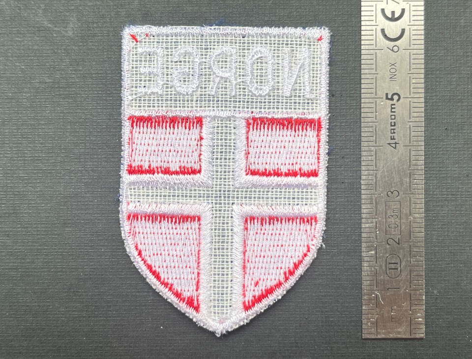 ECUSSON Patch NORGE Brodé Blason Drapeau Norvège 6,5cm Vintage Europe ...