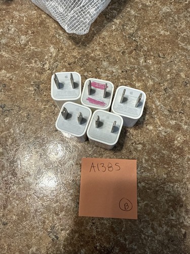 5 OEM Apple A1385 iPhone USB Power Wall Cube Charger Adapter Block | eBay
