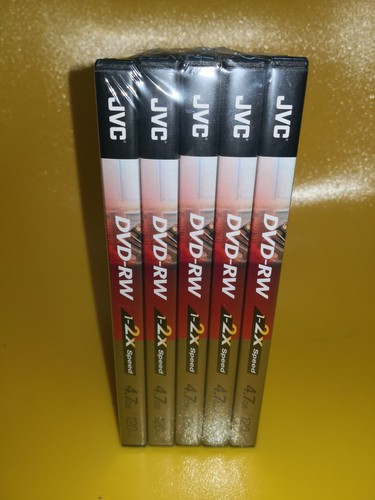 JVC DVD+RW 4.7GB Discs 120Min 4x Speed Rewritable Blank Discs NEW ...