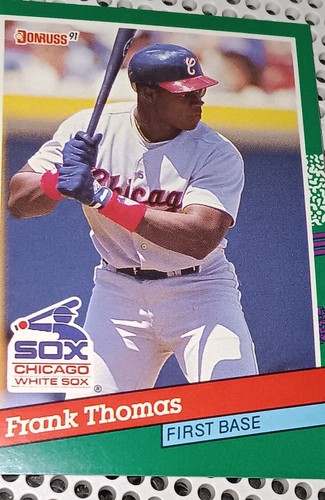 The big hurt 1990 Lear Frank Thomas Baseball Card Chicago White Sox ...