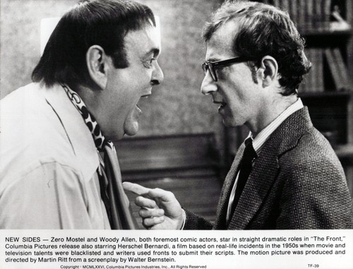 Woody Allen + Zero Mostel in The Front (1976) Hollywood Press Movie ...