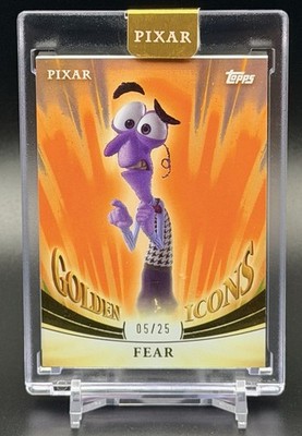 2025 Topps Pixar Gold Fear Golden Icons Encased Orange Parallel /25 ...