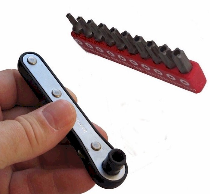 Rare 5 point Torx Bit Set Plus Mini Ratchet Tools | eBay