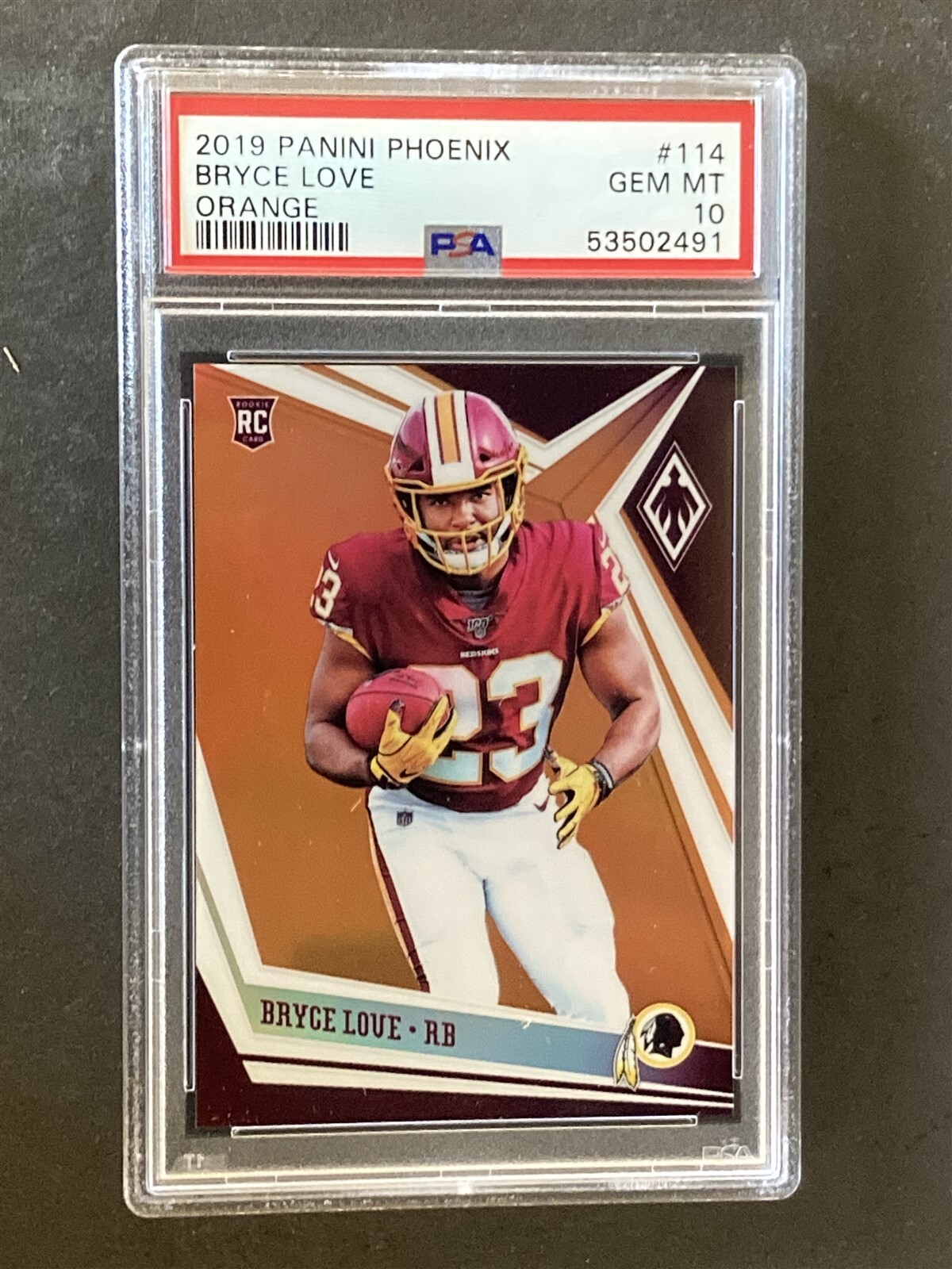 2019 Phoenix Bryce Love Orange #/99 RC Redskins Gem MINT PSA 10 | eBay