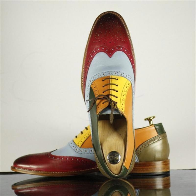 Mens Elegant Business Wedding Brogues Round Toe Carved Lace Up Party ...