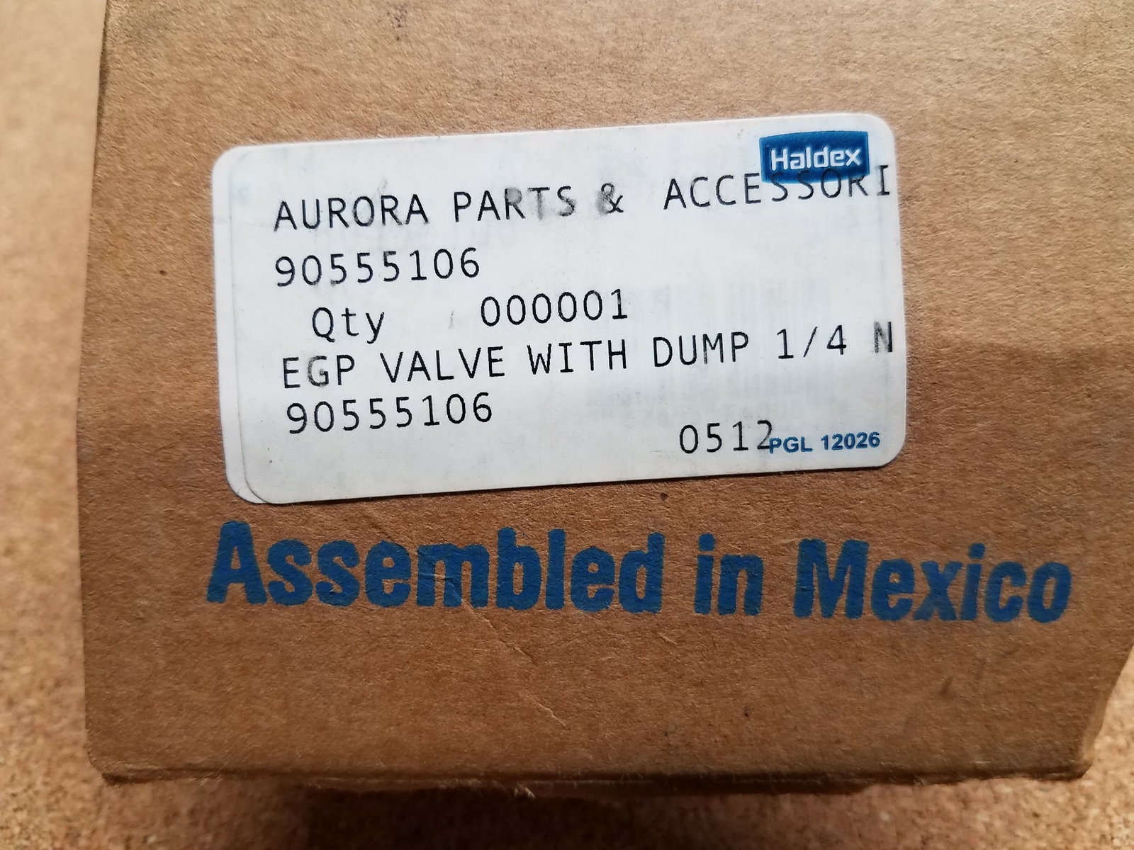 NEW HALDEX EGP VALVE WITH DUMP PART NO. 90555106 | eBay