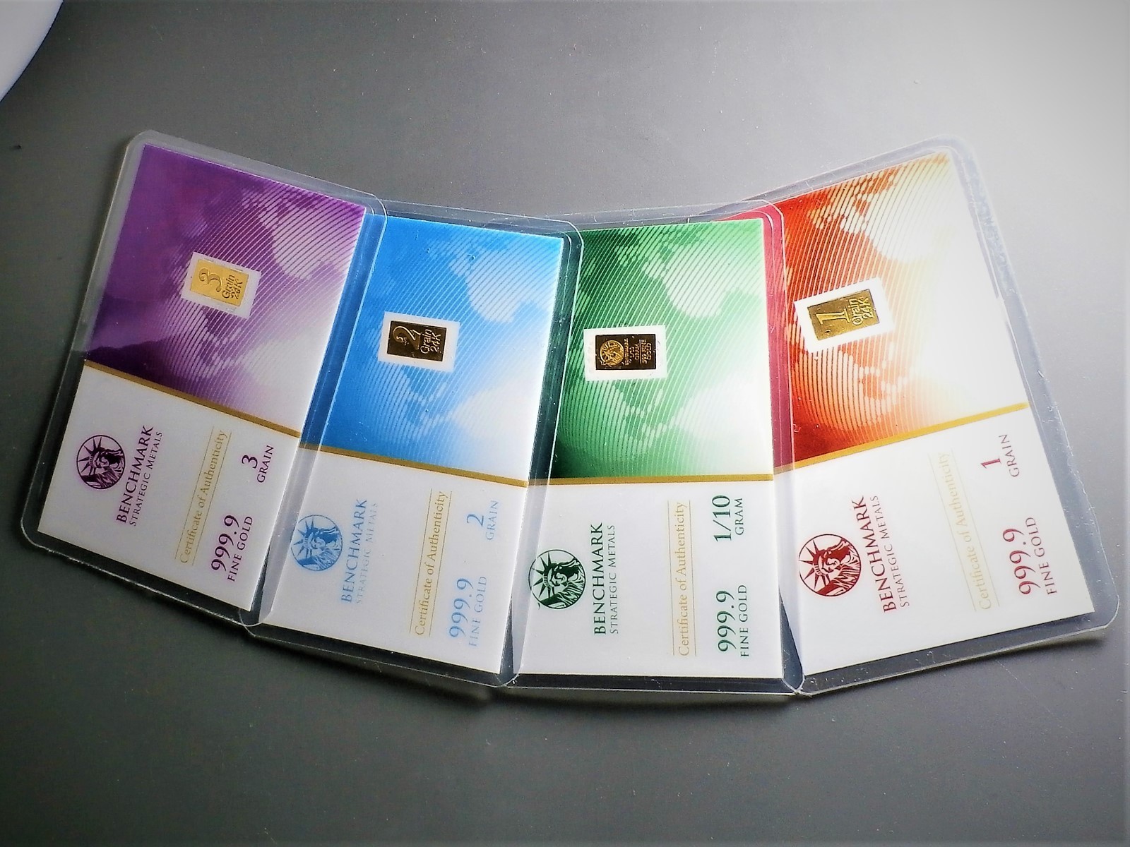 .999 GOLD X4 FRACTIONAL STACKERS SPECIAL 1/15, 1/10, 1/8, 1/5 GRAM 24K ...