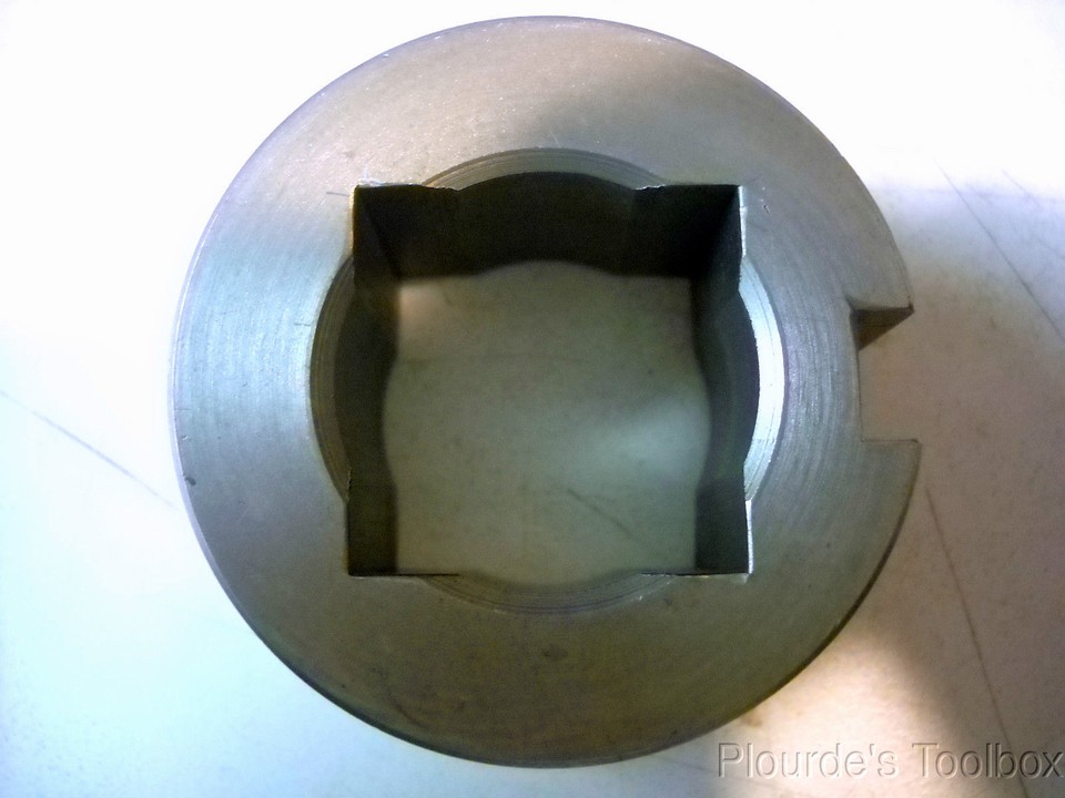 New 1-1/8" Square Shaft Keyed Drive Bushing, 2-1/4"OD, 3/8" Keyway | eBay