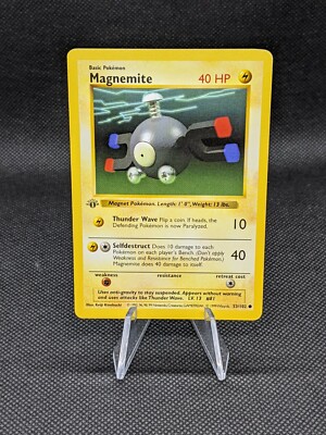 1999 Pokemon Base Set - 1st Edition Magnemite 53/102 - Near Mint | eBay
