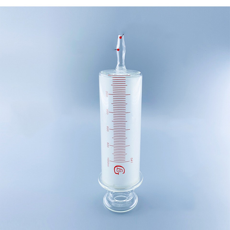 Large Glass 1000ml Glass Caliber / Ruhr Locks Caliber Glass Enema ...
