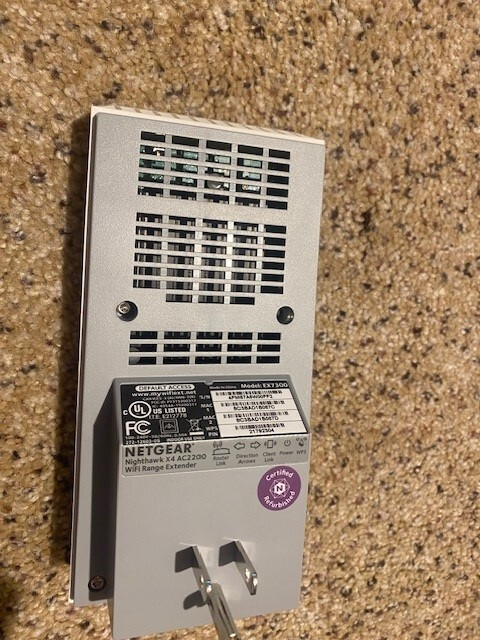 Nighthawk® X4 Dual-band WiFi Mesh Extender, 2.2Gbps, Wall-plug ...