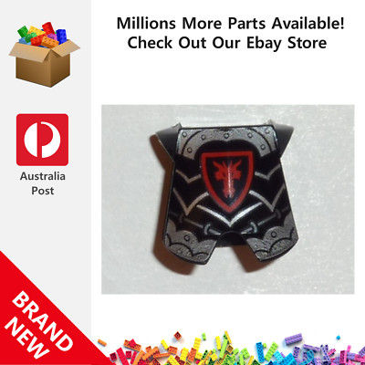Genuine LEGO™ Black Minifigure Armor Breastplate with Leg 2587 6039890 ...