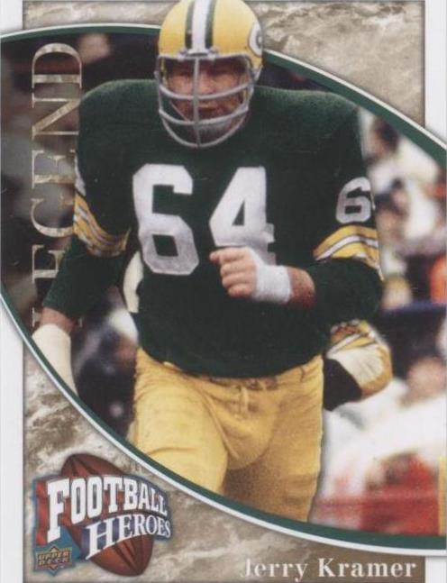 2009 Upper Deck Football Heroes - Legend Jerry Kramer #212 for sale ...