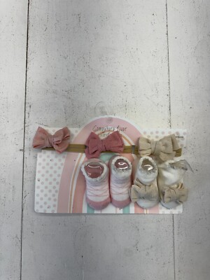 Danbar Global 5 Piece Booties Headbands Baby Girls One Size | eBay