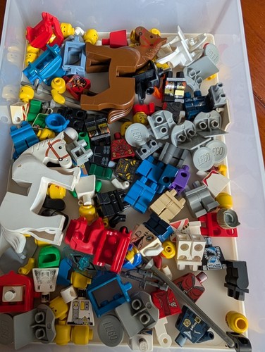 Lego Damaged Minifigure Parts Lot Star Wars Castle Marvel LOTR Animals ...