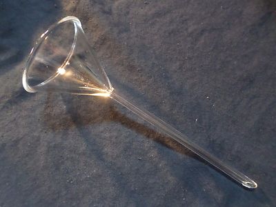 Corning Pyrex Glass 65mm ID 60° Angle Long Stem Filling Funnel | eBay