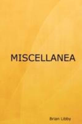 Miscellanea by Brian Libby (2008, Trade Paperback) for sale online | eBay