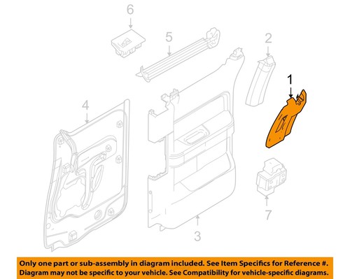 FORD OEM 11-14 F-150 Rear Door Interior Trim-Window Molding ...