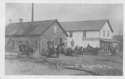 Briggsville Wisconsin Kimball Bros General Store Scene Real Photo PC ...