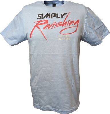 Simply Ravishing Rick Rude WWE Mens Light Blue T-shirt | eBay