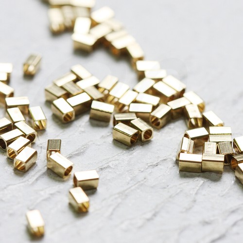 100 Pieces Solid Raw Brass Spacers - Rectangle Tube 3x2mm (CW-4395C) | eBay