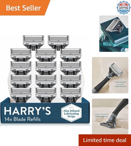 Ultimate 5-Blade Razor Refills for Men - 14 Count for Close ...