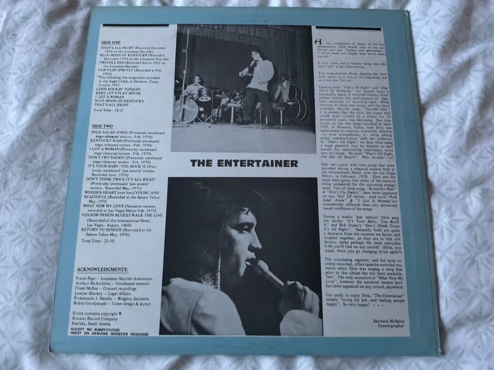 Elvis Presley - Elvis The Entertainer 1954 - 1976 - Vinyl - Excellent ...