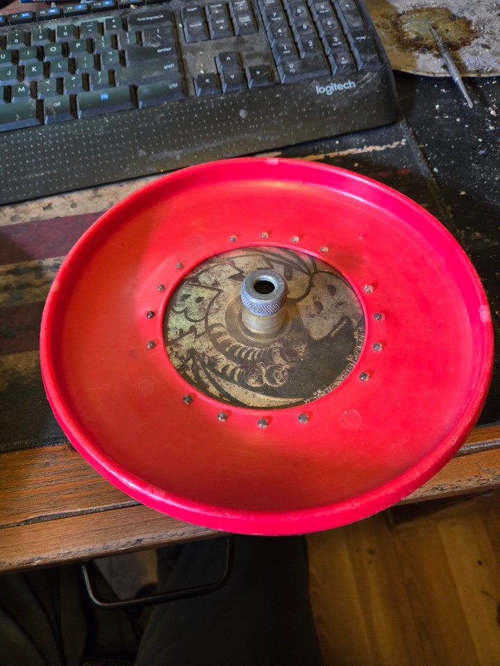 BuzzBee Frisbee Red Disc Altered Perception Toke and Toss Pipe BuzzBee ...