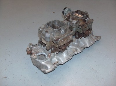 1957-1961 Chevy Corvette 2x4 Dual Quad Four Intake 3739653 w/6-1299 ...