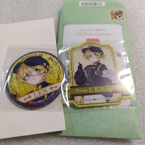 Hatsune Miku 2025 Autumn Ren F Prize Glitter Can Badge & Sticker Set ...