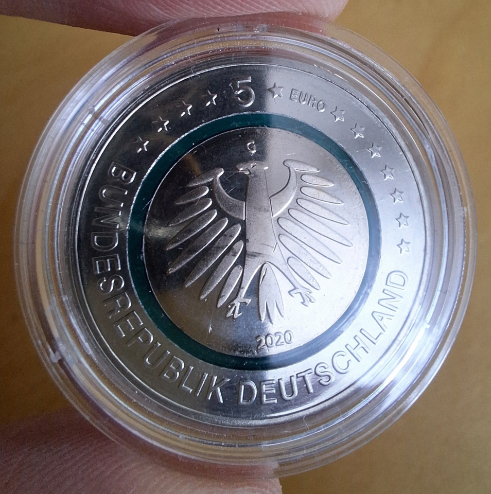 5 Euro 2020 subpolare Zone G Karlsruhe türkiser Polymerring Deutschland ...