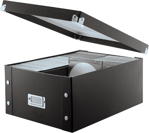 Snap-N-Store CD Storage Box - Pack of 1/2 - Durable Disc Holder with ...