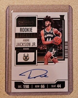 Andre Jackson Jr. 2023-24 Panini Contenders SP On-Card Autograph RC ...