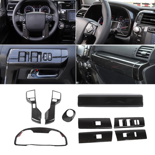 9pc Carbon Fiber Interior Cover Frame Trim Kit Accessories For 4Runner ...