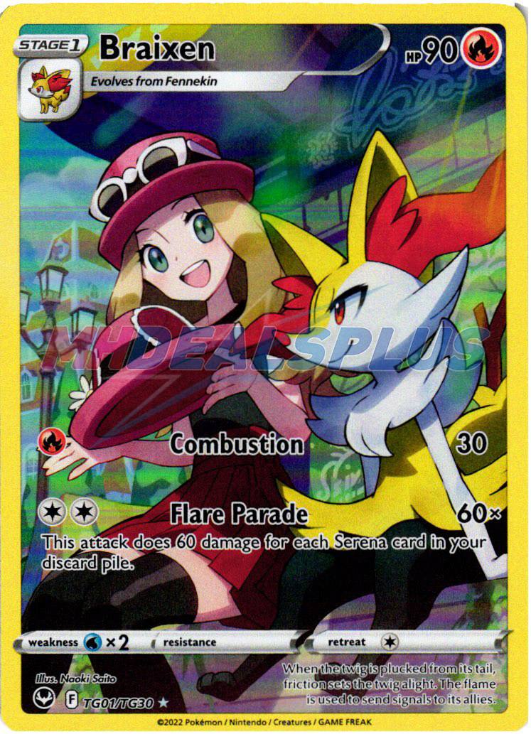 Pokemon Braixen Card