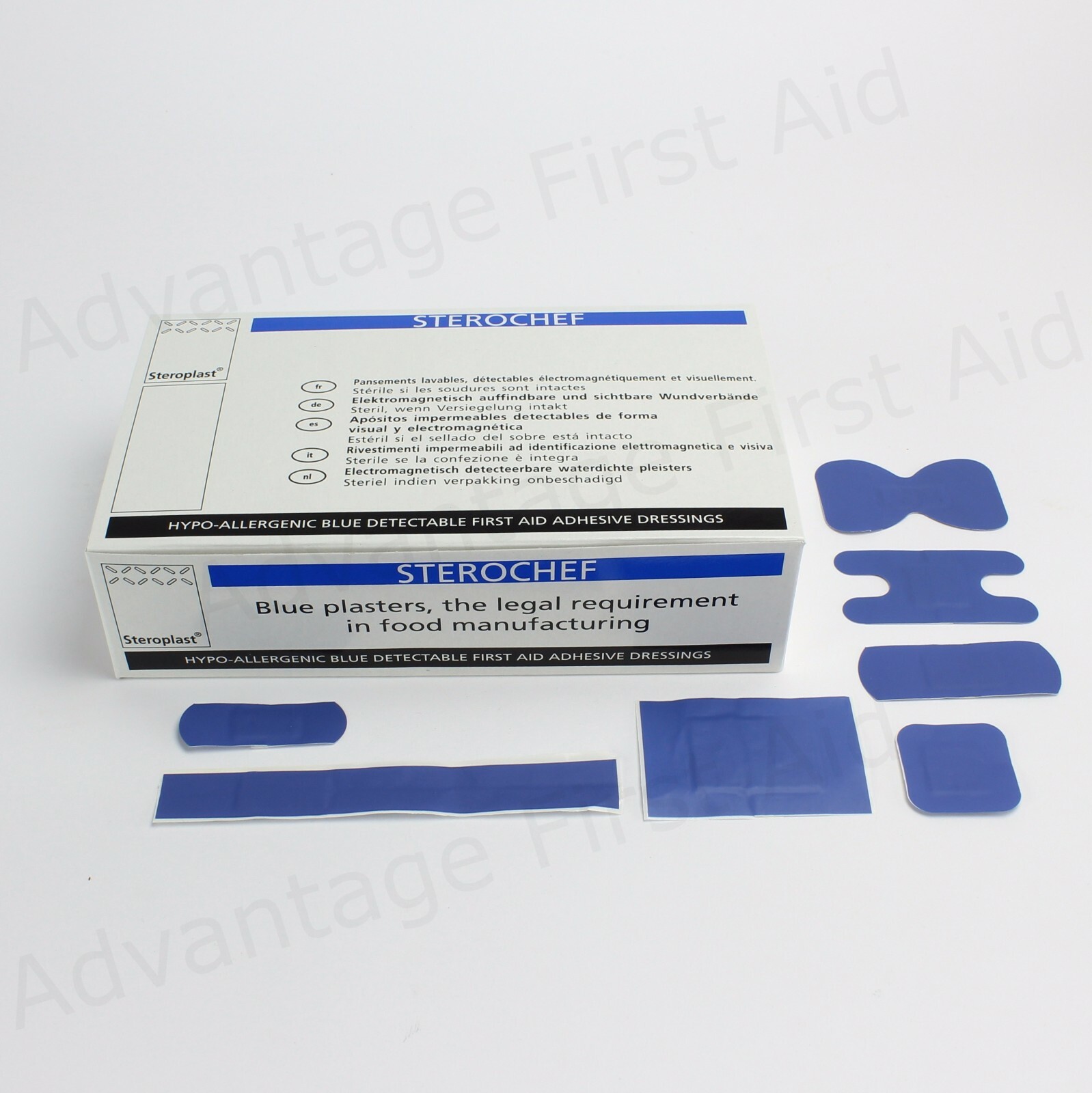 Blue Sterochef Detectable Catering Industry / Food Plasters. First Aid ...