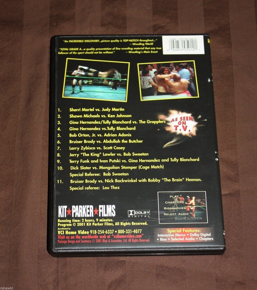 Wrestling Gold - Collection 1: Busted Open (DVD, 2001) WWE WWF AWA WCW ...