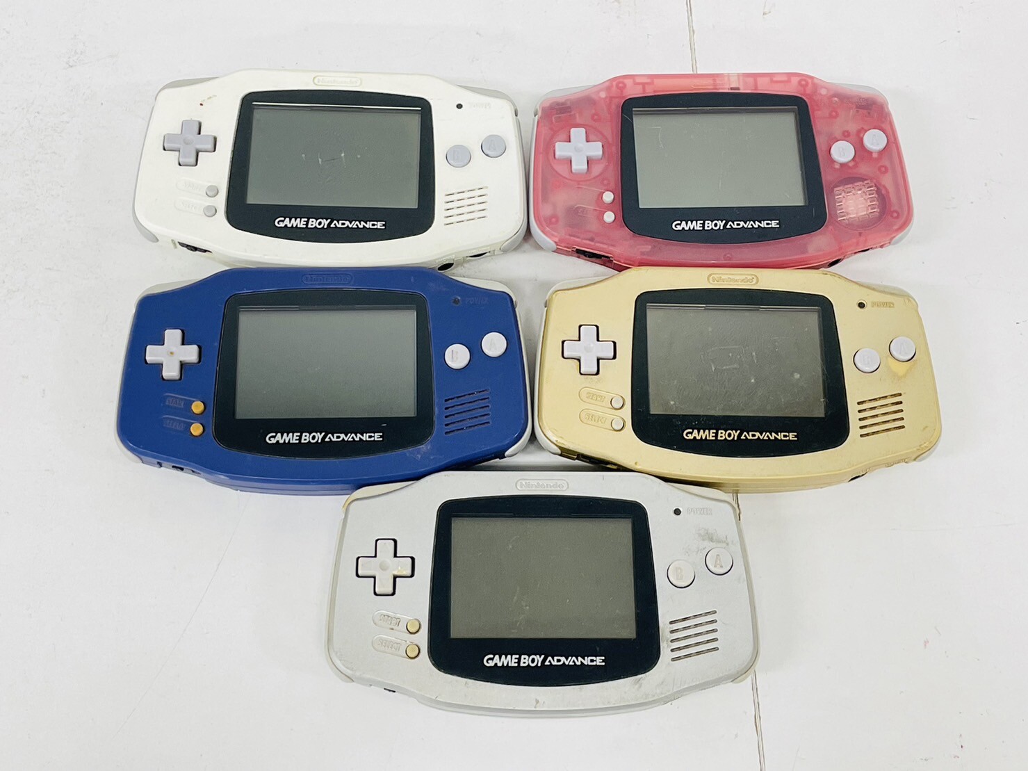 Nintendo Gameboy Advance AGB-001 Lot of 5.12.20 Console Japan ver ...