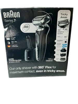 Braun Series 7 Rechargeable Men's Electric Shaver 360° Flex Box Dented ...
