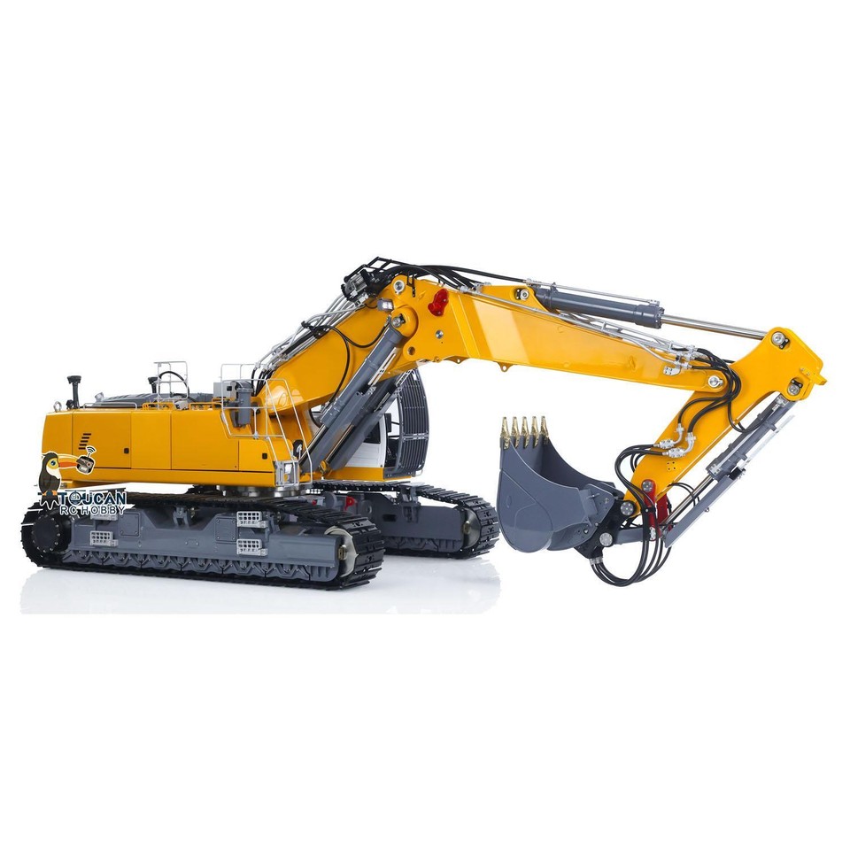 LESU Metal LR960 Digger 1/14 RC Full Hydraulic Excavator Model Pump ...